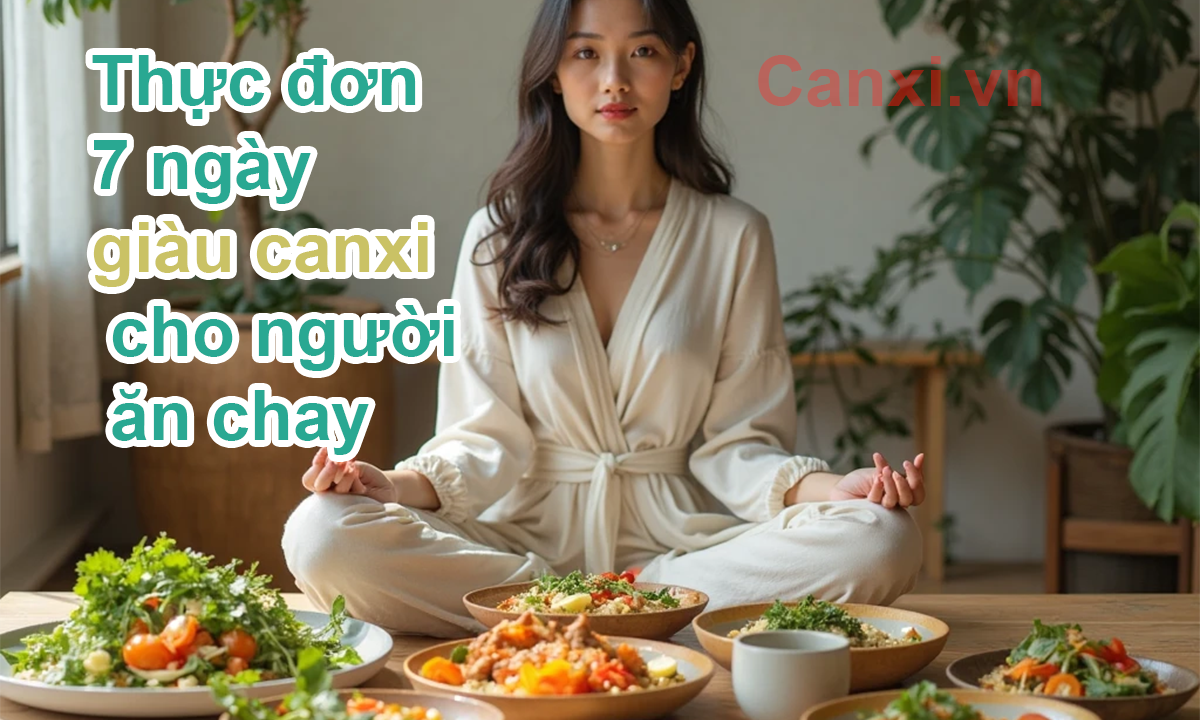 Thực đơn 7 ngày giàu canxi cho người ăn chay trường